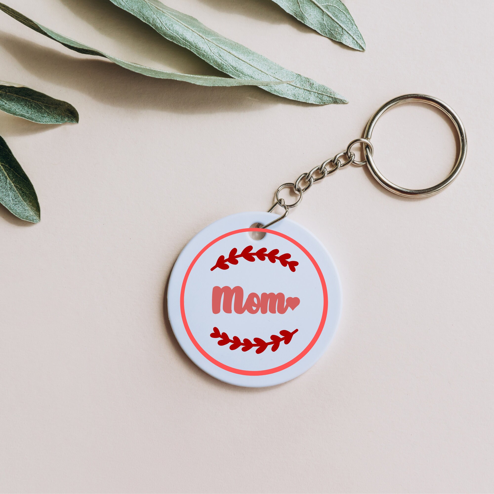 Mom Life Keychain SVG, Round Keychain SVG, Keychain Pattern SVG ...