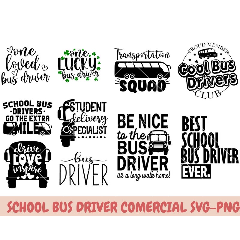Bus Driver Svg - Etsy