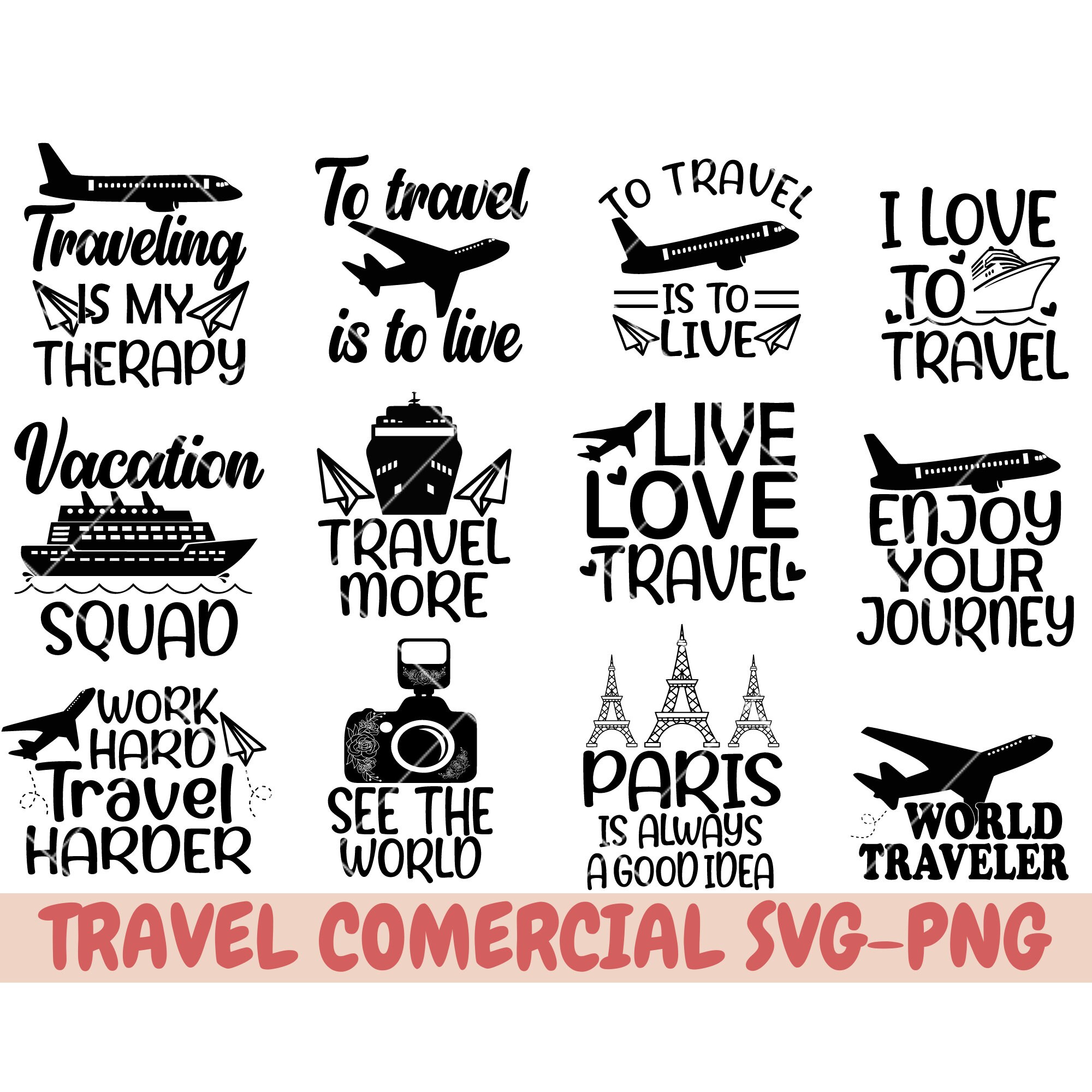 Travel Svg Travel Svg Bundle Vacation SVG Family Vacation - Etsy