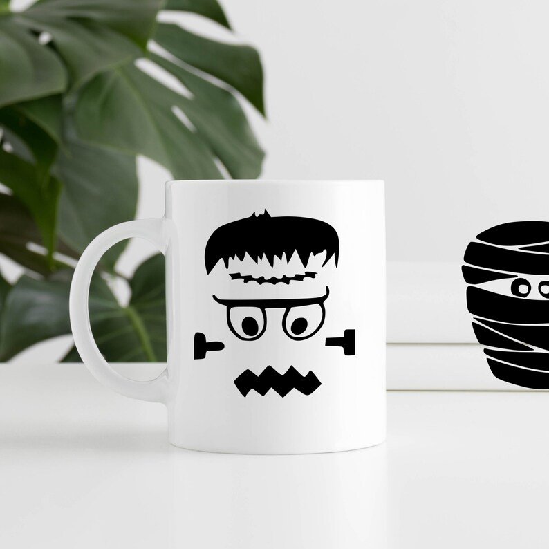 Frankenstein Monster SVG, Halloween SVG Faces Bundle, Mummy Face Svg ...