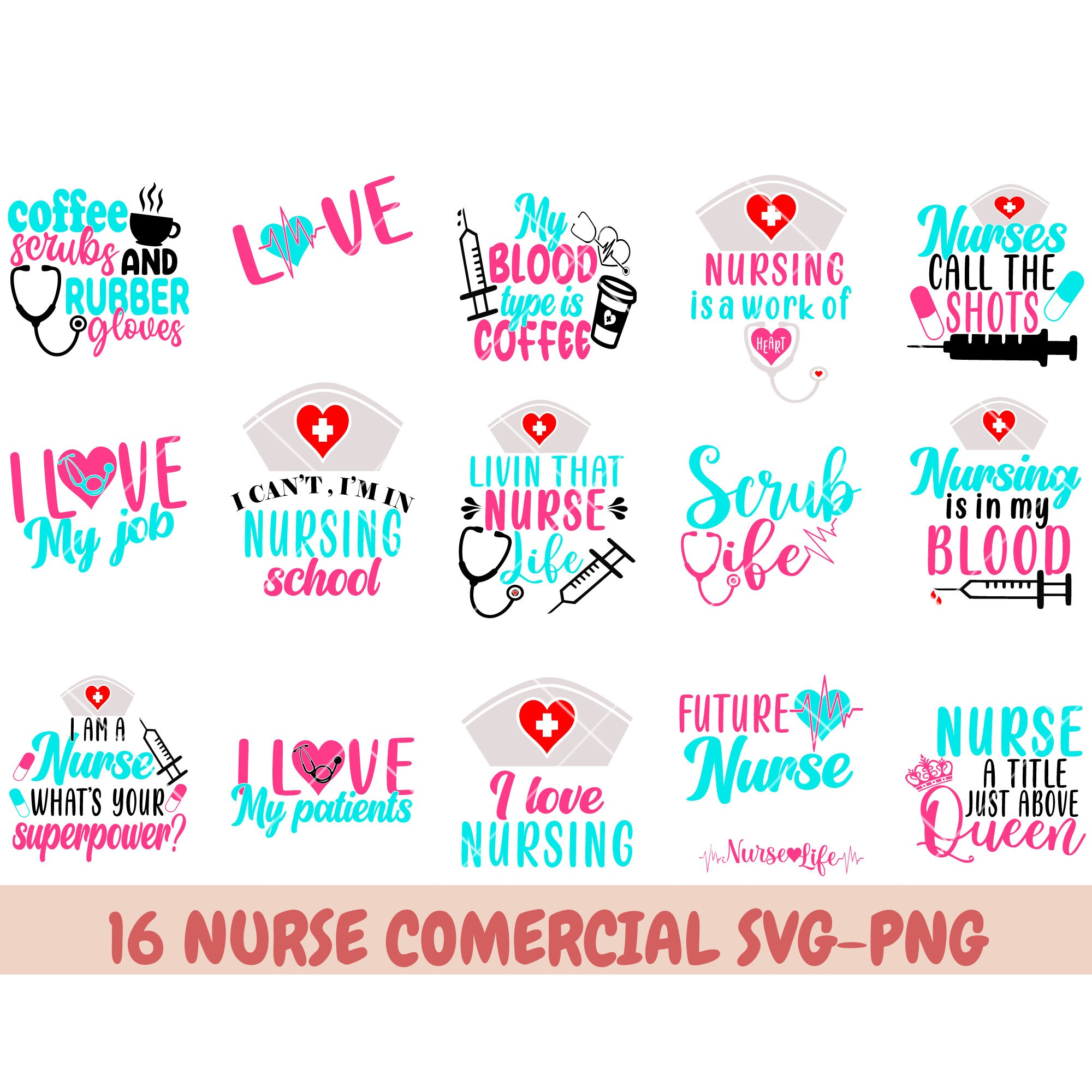 Nurse SVG Bundle Nurse Quotes SVG Doctor Svg Nurse - Etsy