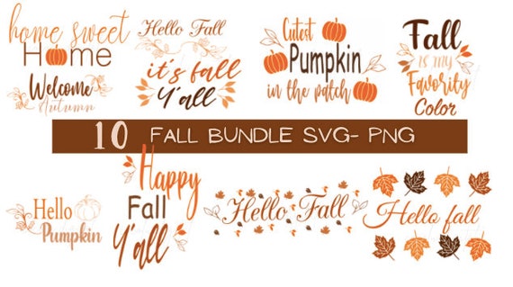 Fall SVG Fall SVG Bundle Autumn Svg Thanksgiving Svg Fall | Etsy