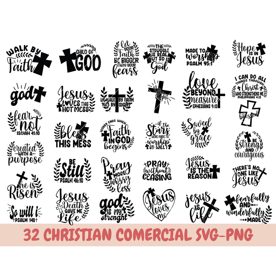 Christian Bundle SVG, Scripture Bundle, Bible Verse Bundle, Cut Files ...