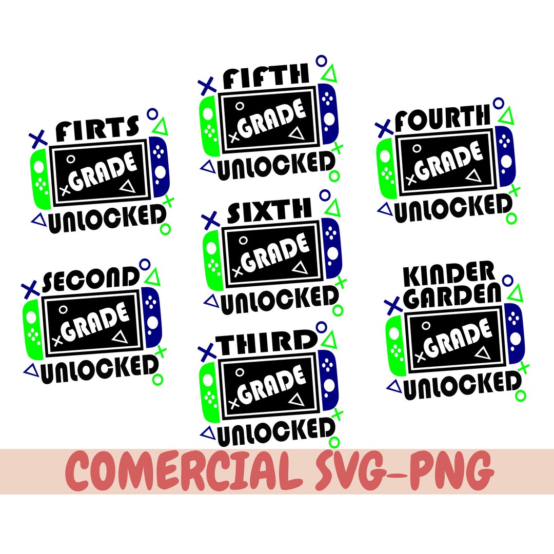 Grade Unlocked SVG, Hello Grade 3 Svg , Back to School Png, Third Grade ...