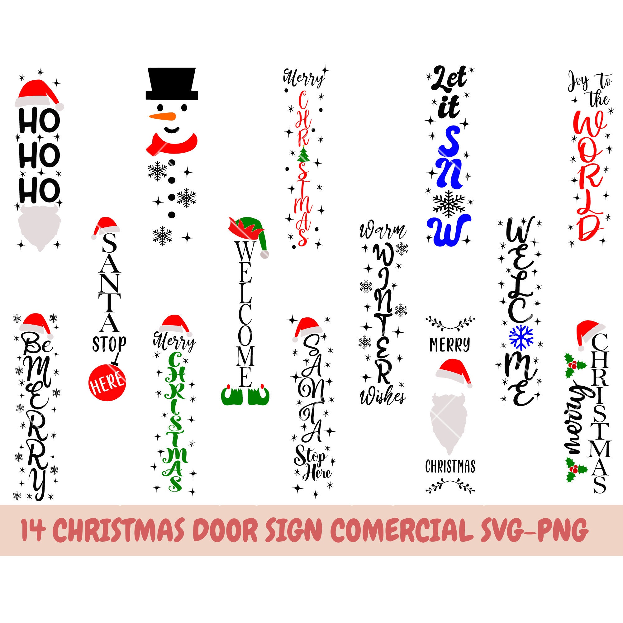 Christmas Porch Sign Svg Bundle Christmas Porch Sign Svg - Etsy