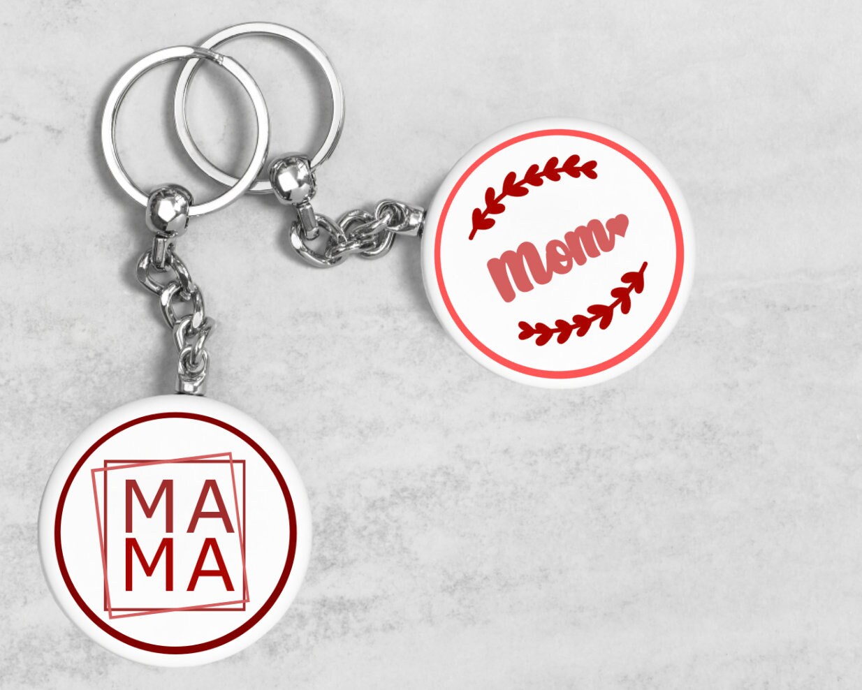 Mom Life Keychain SVG Round Keychain SVG Keychain Pattern - Etsy