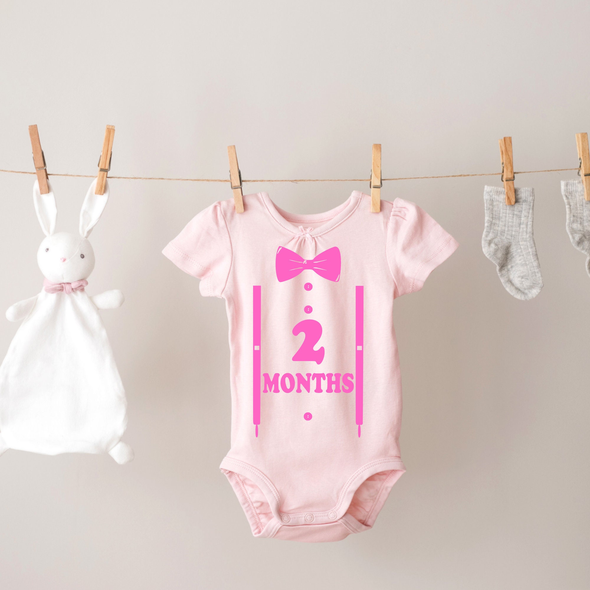 Newborn Monthly Calendar Svg, First Year Monthly Milestone Print ...