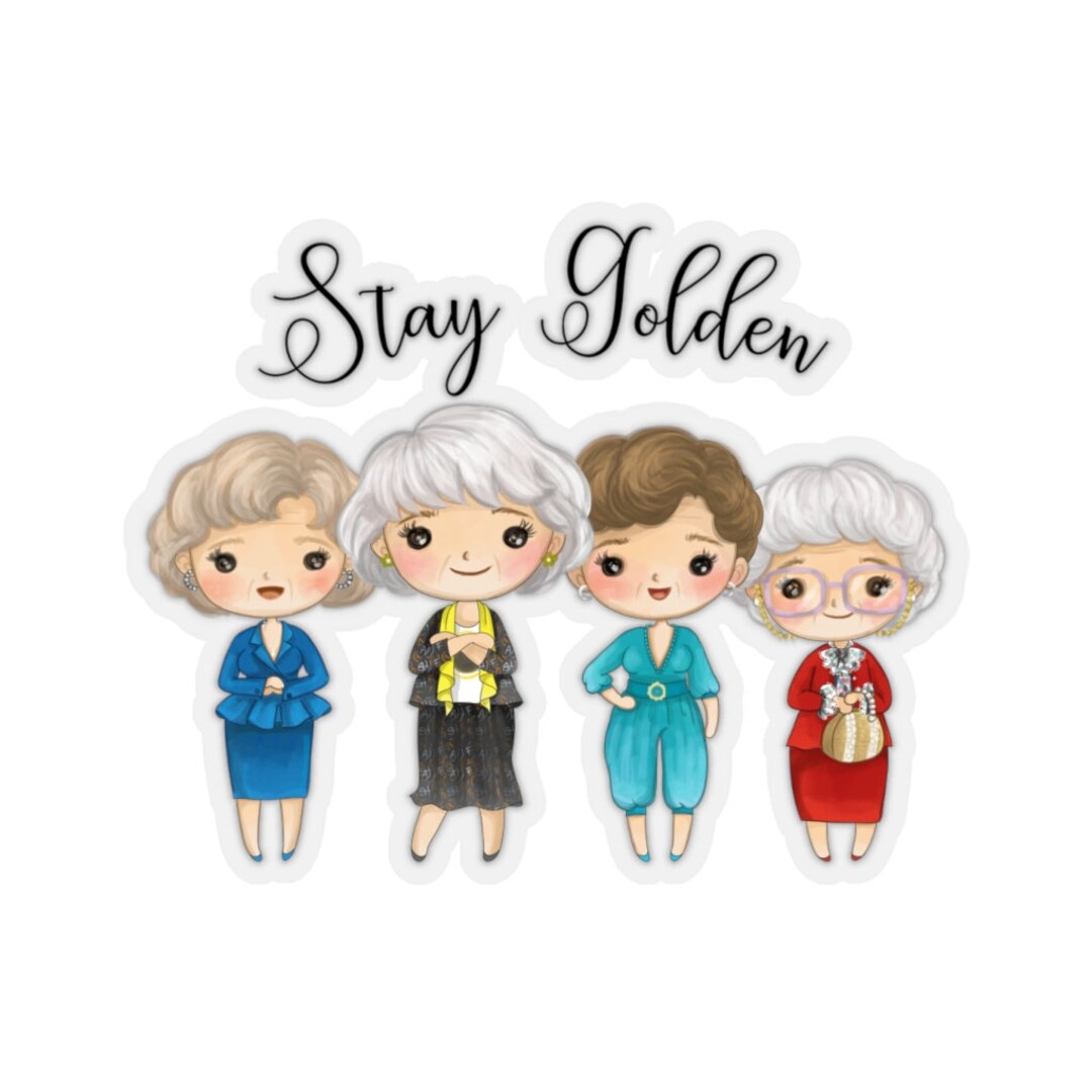 Stay Golden Stickers | Golden Girls | Miami | 80s | Retro | Craft ...