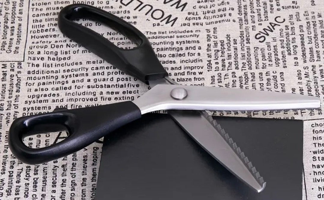 FREE Gift/professional Pinking Shears, 9 Stainless Steel Fabric Pinking ...