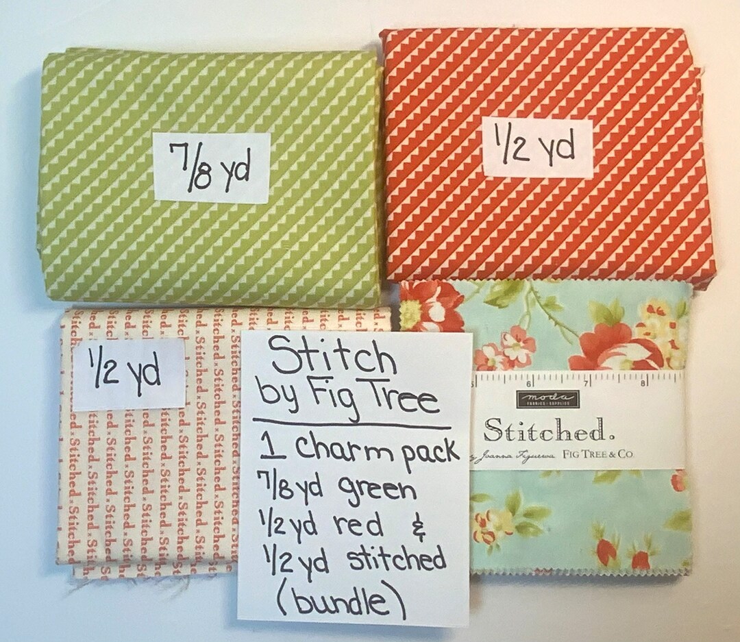 FREE GIFT W/stitched Charm Pack Fig Tree Quilts for Moda Fabrics Plus ...