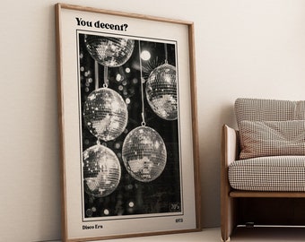 Disco Print, Disco Poster, Trendy Wall Art, Preppy Bar Cart Art, Disco ...