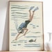 Vintage Diving Poster, Retro Diver Print, Diving Matchbox Poster ...