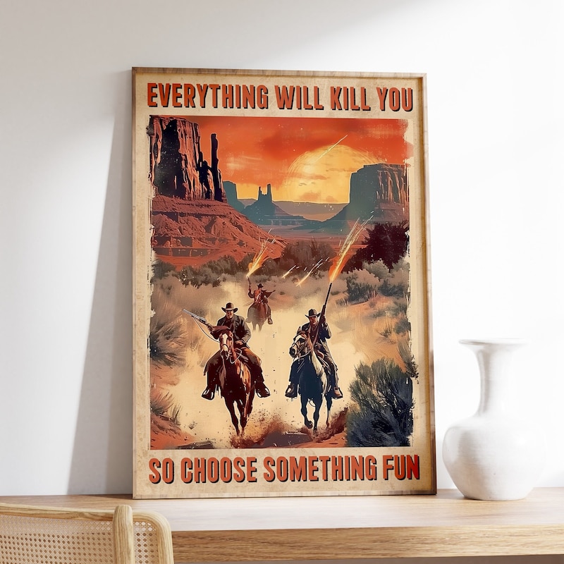 Cowboy Wall Art - Etsy