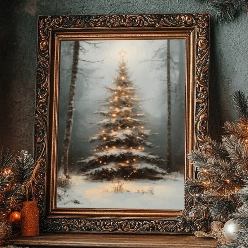 Christmas Tree Art - Etsy