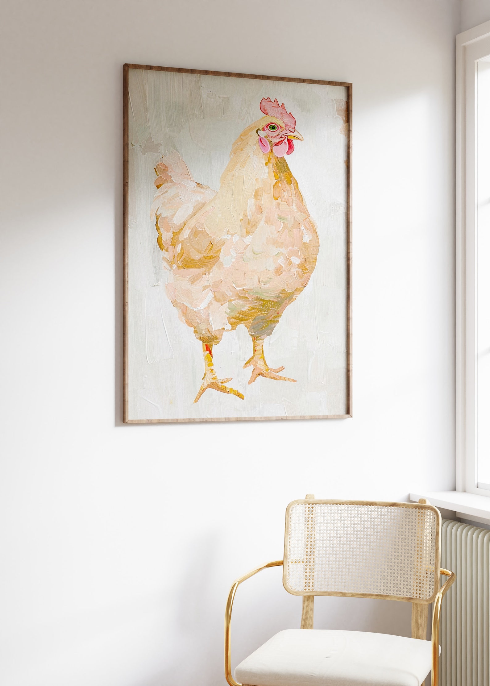 Vintage Chicken Illustration Print, Farmhouse Poultry Poster - Etsy