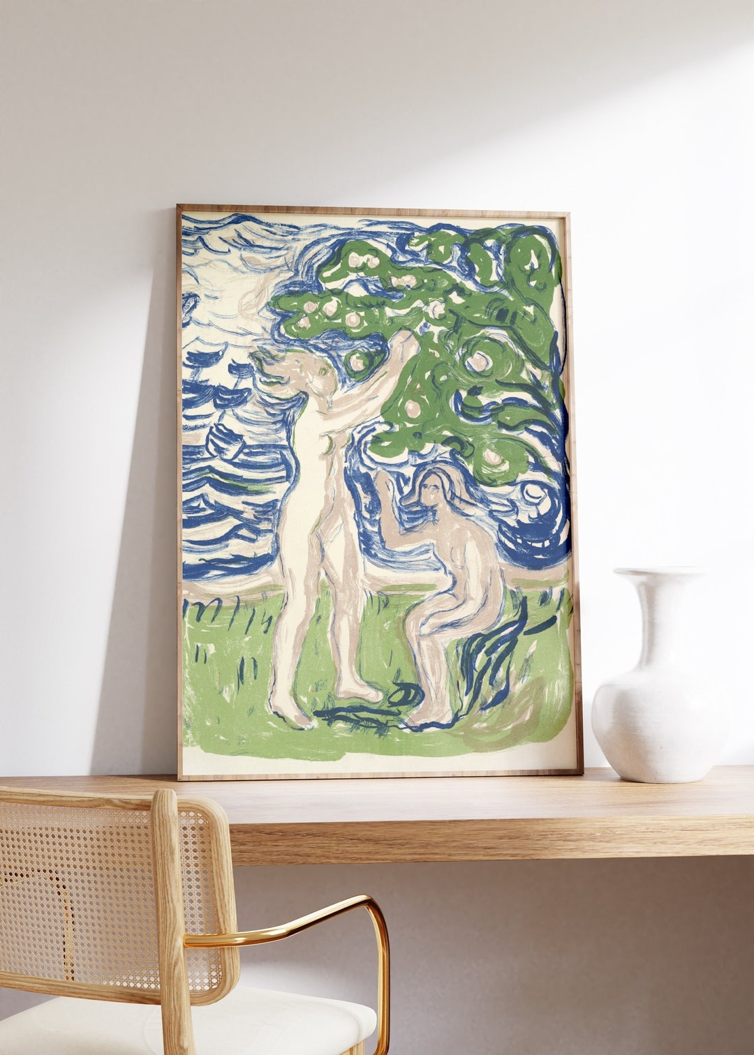 Edvard Munch Girls Picking Apples Print, Vintage Impressionism Art - Etsy