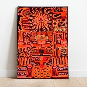 Incan Weaving, Vintage Inca Print, Inca Ornaments Poster, Peru Wall Art ...
