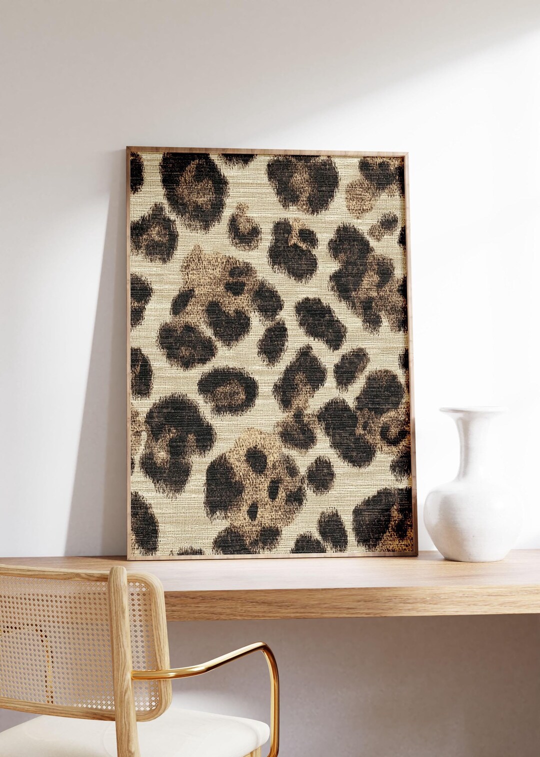Vintage Leopard Skin Print Poster, Leopard Art Poster, Vintage Abstract ...