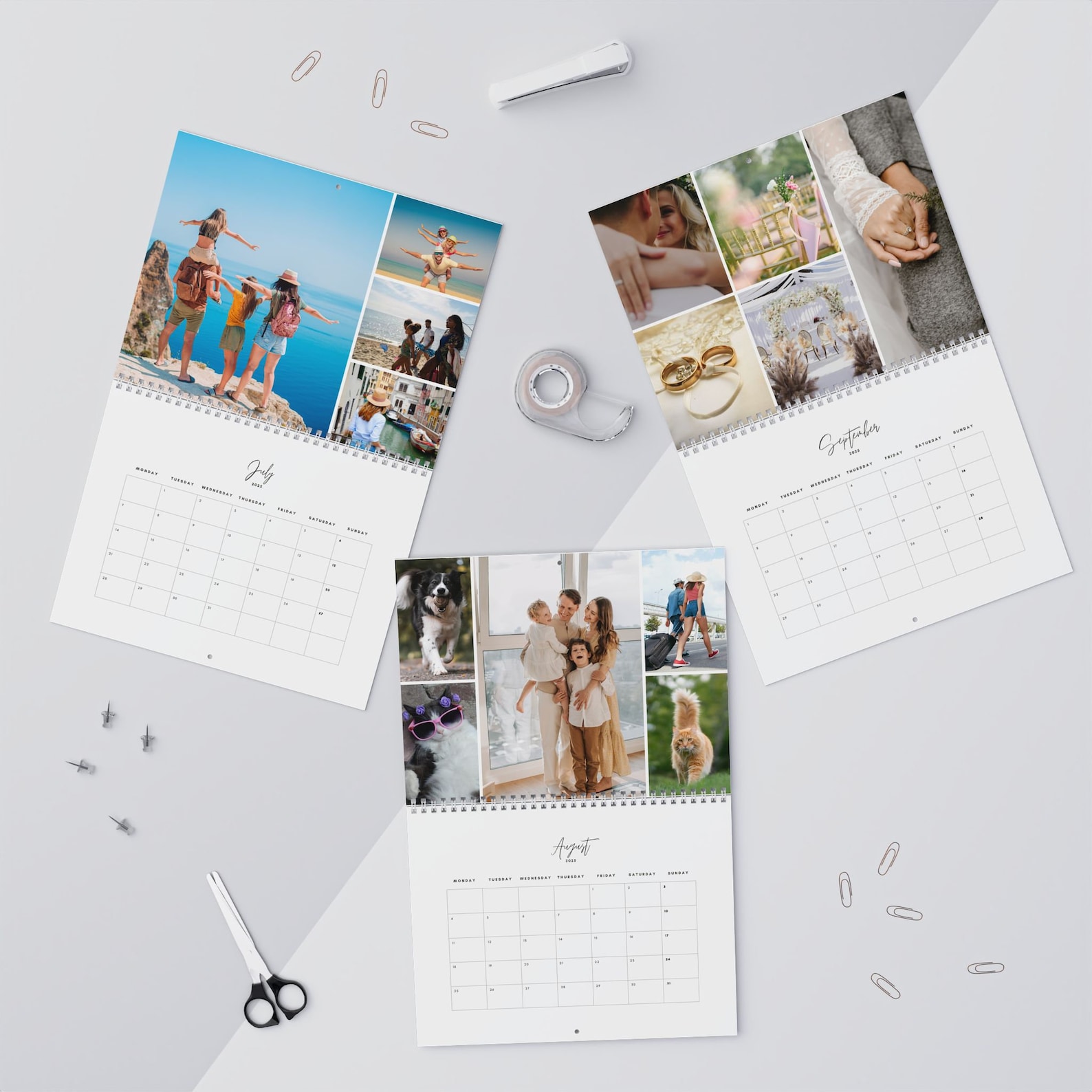Custom Photo Calendar (2025), Personalised Calendar, 12 Month Calendar ...
