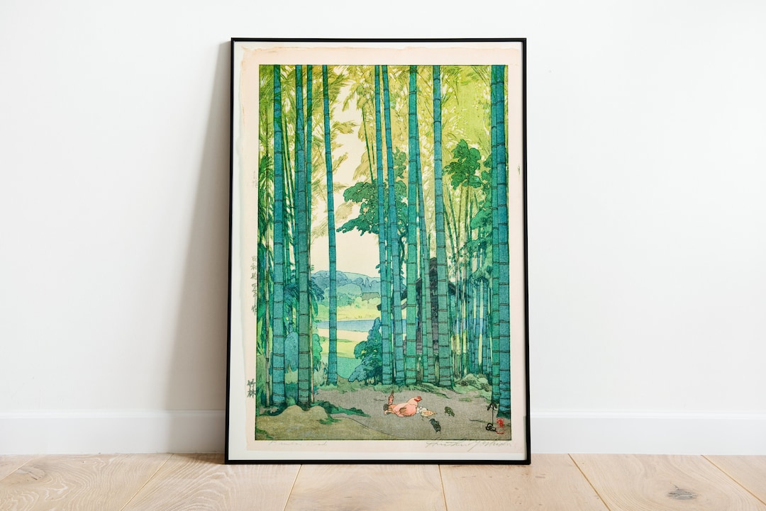 Hiroshi Yoshida Bamboo Grove Print – Vintage Japanese Woodblock Art - Etsy