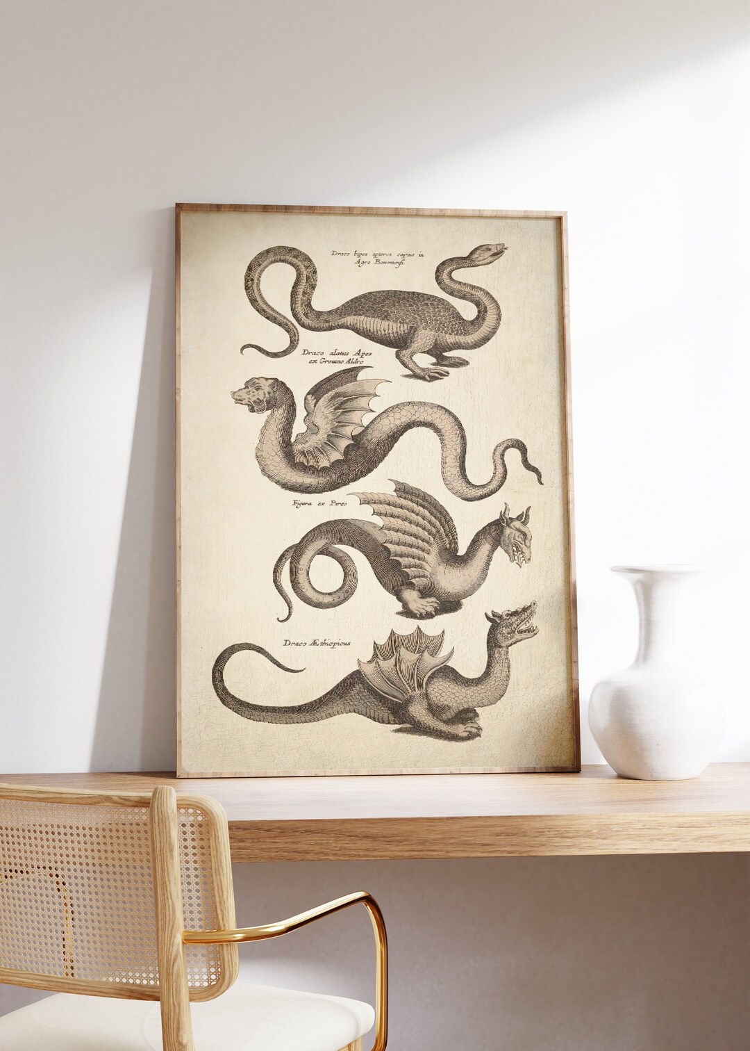 Mythical Dragon Transformation Poster, Dragon Print, Ancient Dragon ...