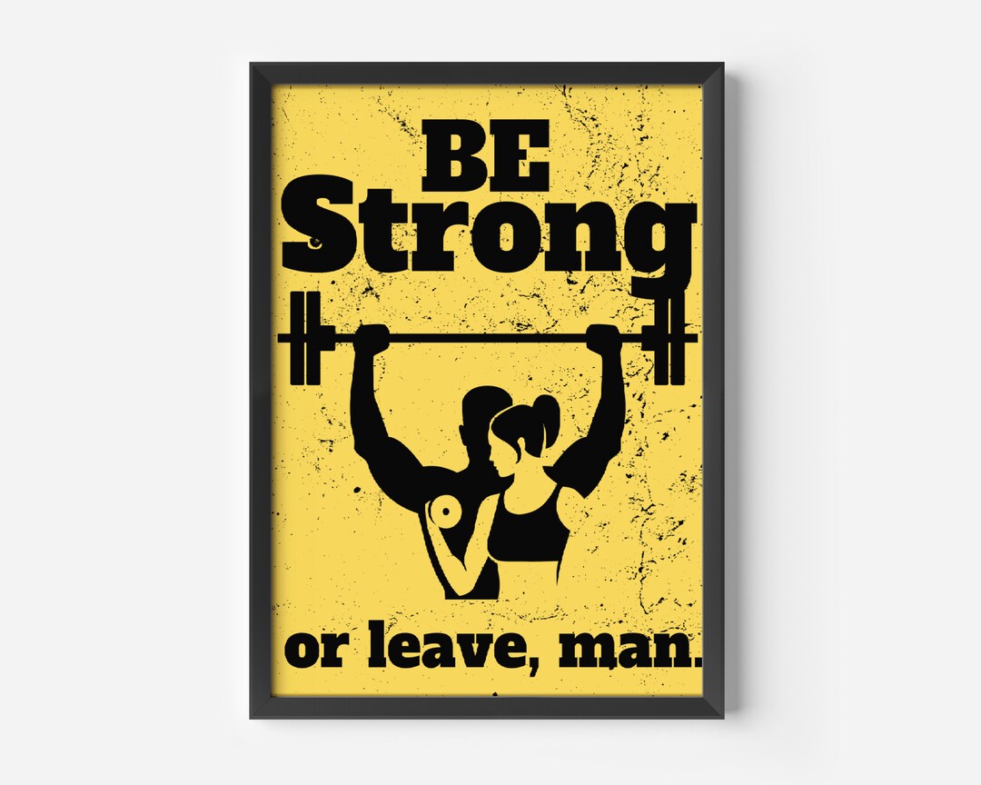Gym Motivational Print, Bodybuilding Print, Gym Poster, Gym Decor ...