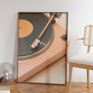 Retro Record Label Poster, Retro Room Decor, Music Label Print, Vinyl ...