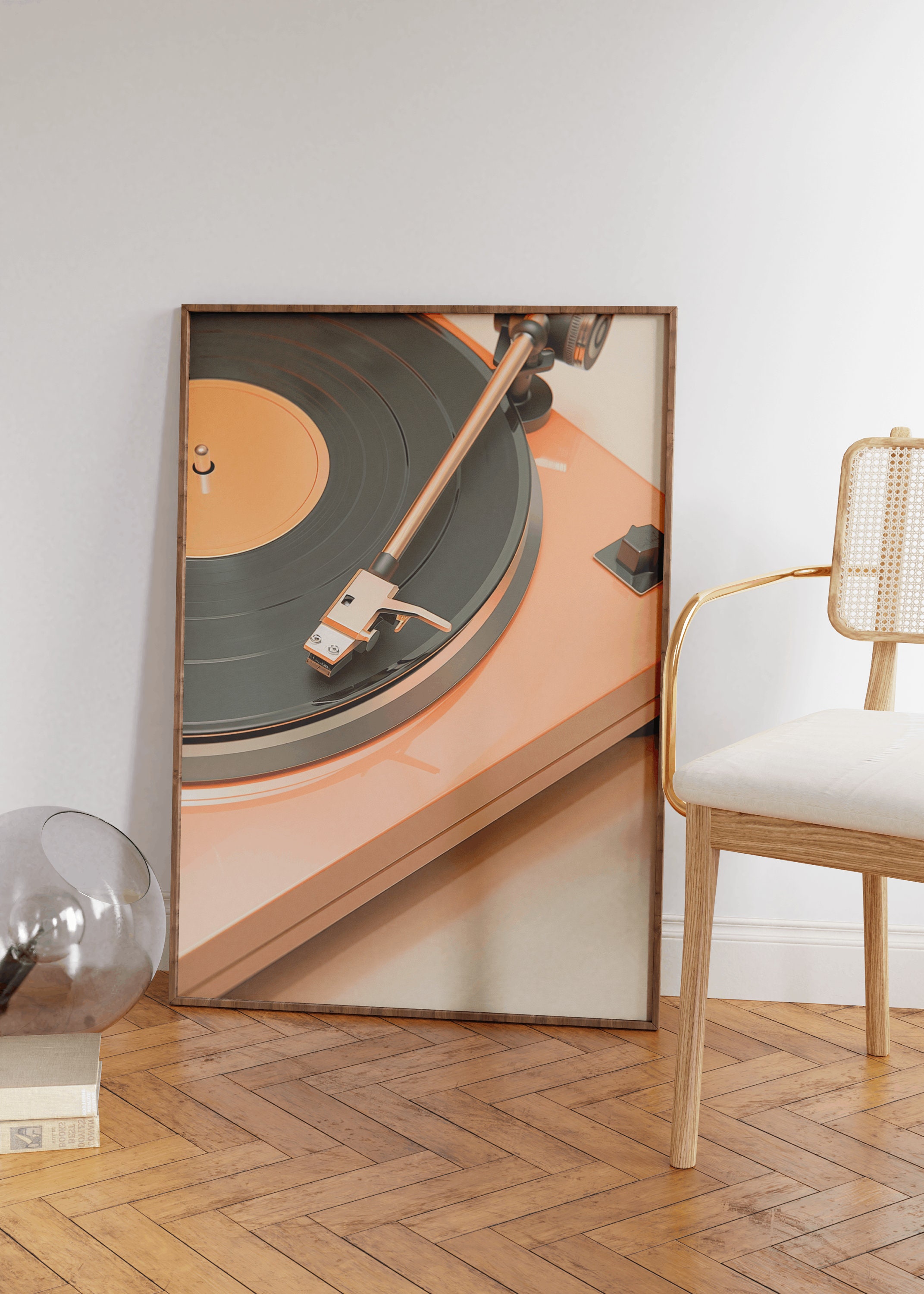 Retro Record Label Poster, Retro Room Decor, Music Label Print, Vinyl ...