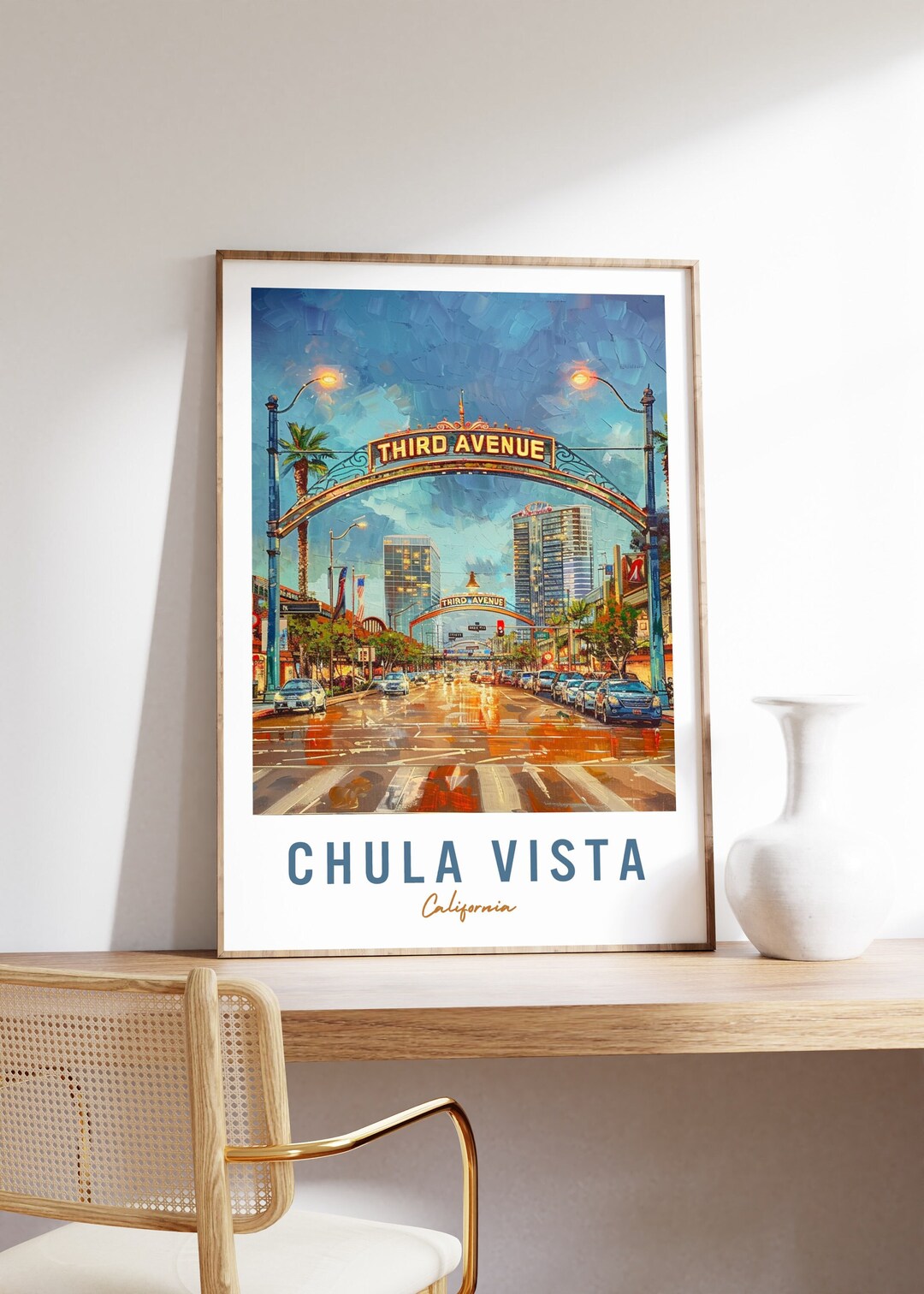 Chula Vista Travel Poster, Chula Vista Wall Art, Chula Vista Print ...