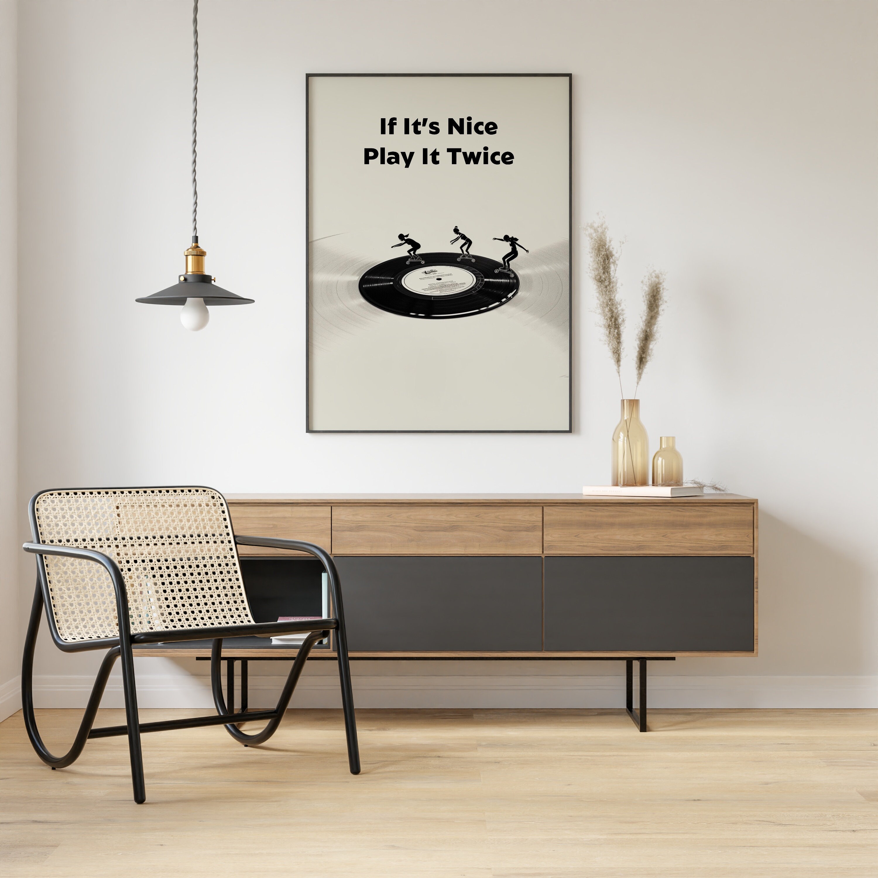 Skaters Record Label Poster, Music Label Print, Vinyl Record Poster ...