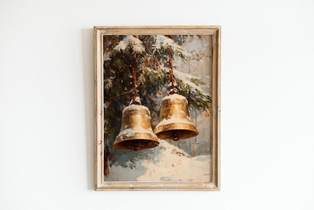 Vintage Jingle Bells Print, Jingle Bells Are Ringing Poster, Christmas ...