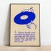 Record Label Poster, Music Label Print, Vinyl Record Poster, Trendy ...