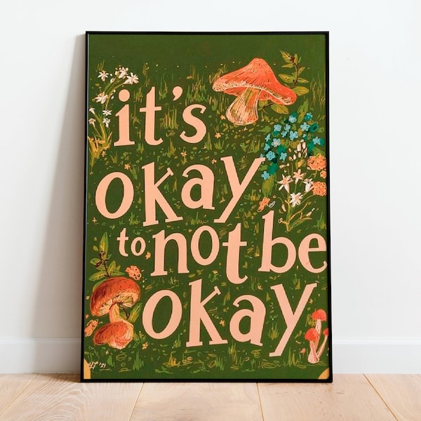 Mushroom Poster - Etsy