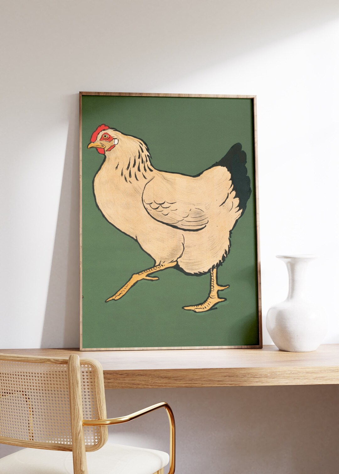 Vintage Poultry Print, Poultry Illustration, Chicken Poster, Chicken ...
