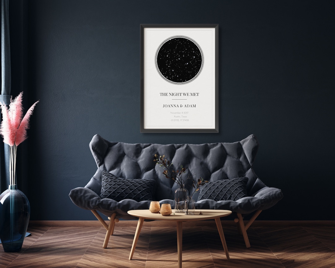 Custom Night Sky Poster, Special Date Anniversary Gift, Star Map Print ...