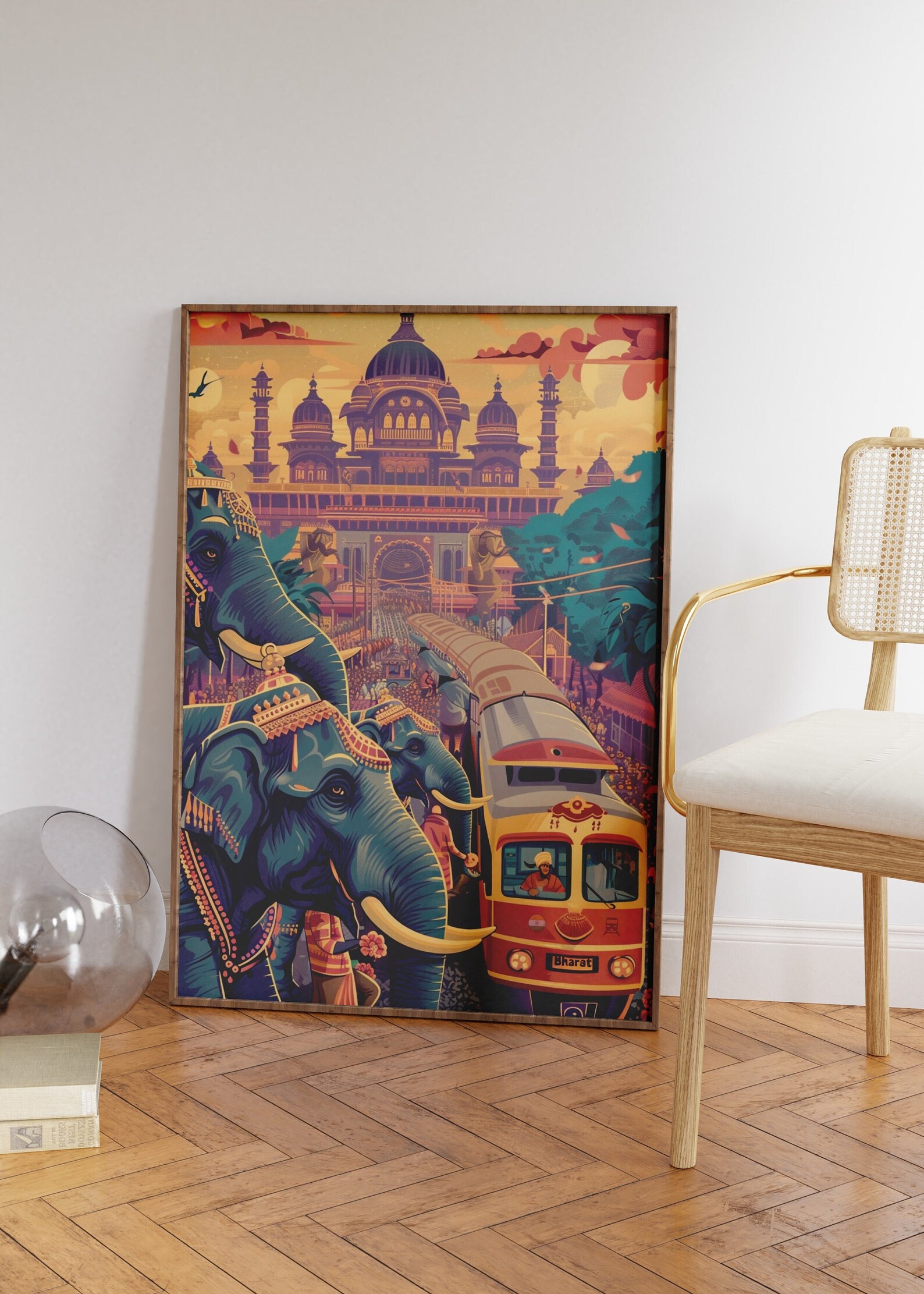 Indian Vikasit Bharat Poster, Colorful City Print - Etsy