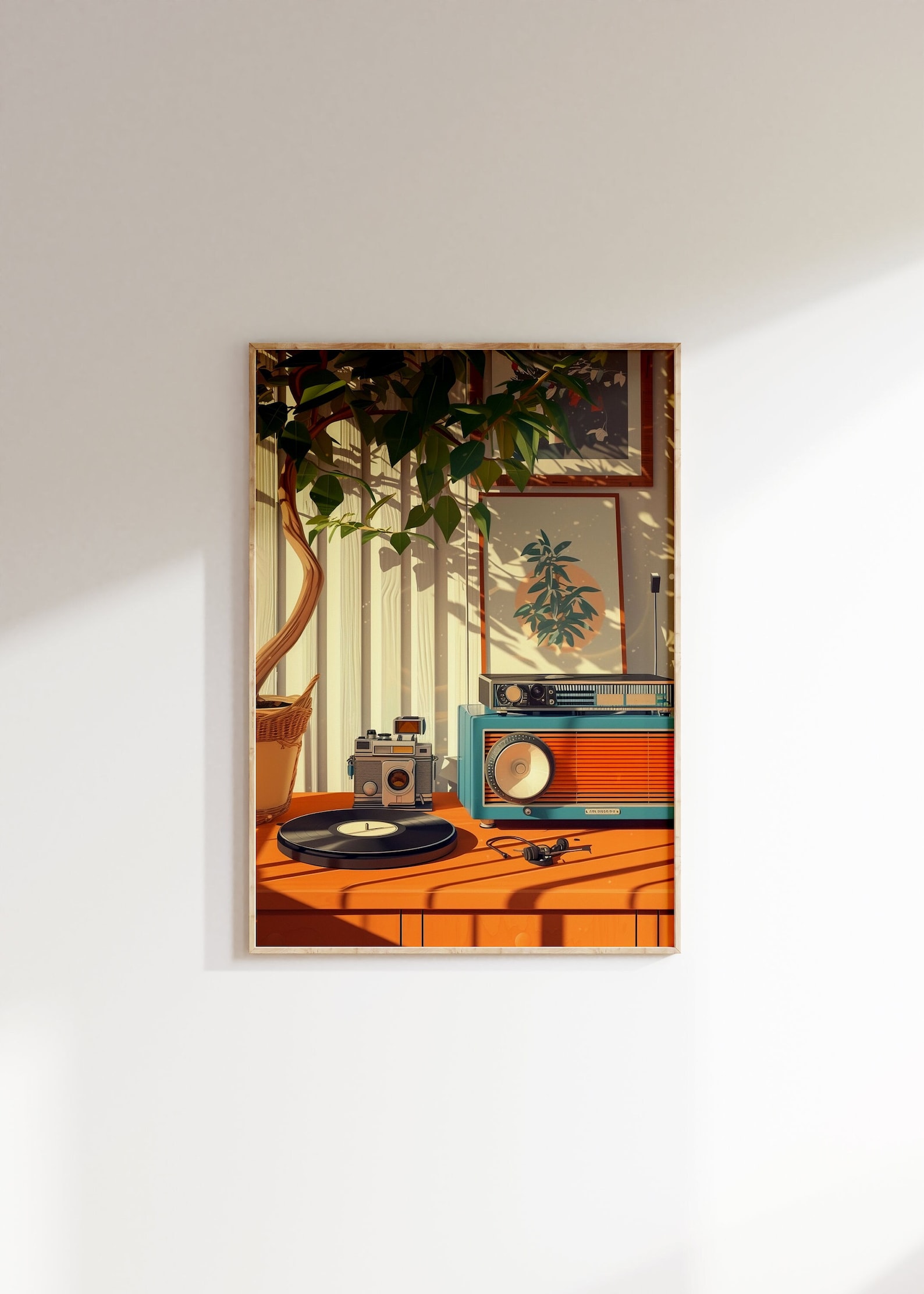 Retro Record Label Poster, Retro Room Decor, Music Label Print, Vinyl ...