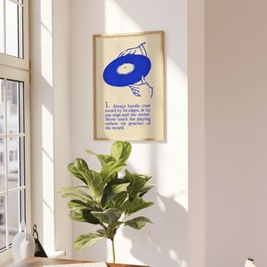 Record Label Poster, Music Label Print, Vinyl Record Poster, Trendy ...