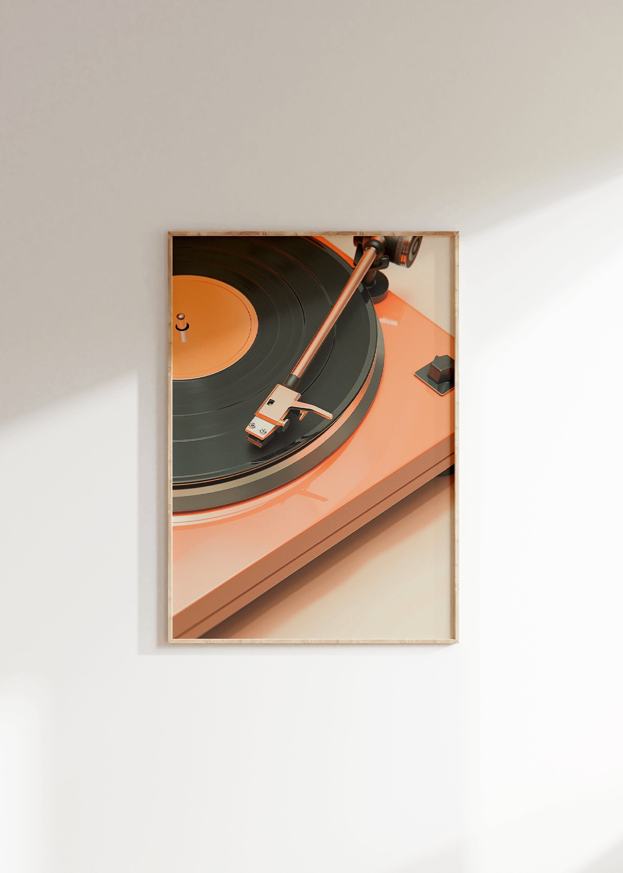 Retro Record Label Poster, Retro Room Decor, Music Label Print, Vinyl ...
