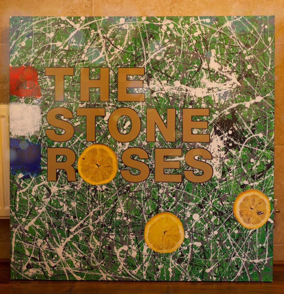 HAND PAINTED Debut Album Stone Roses Artwork on Large 100cmx100cm Wall ...