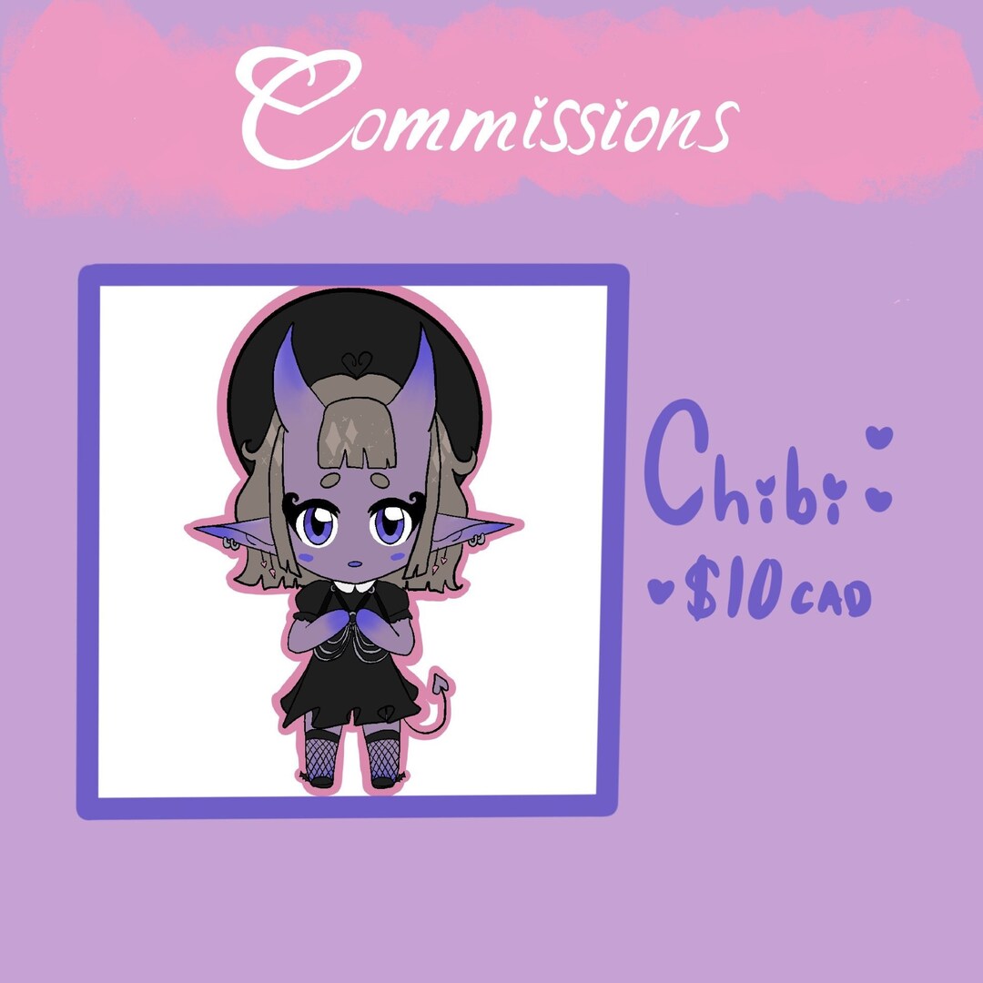 Digital Chibi Commissions, Information, and Examples! - Etsy