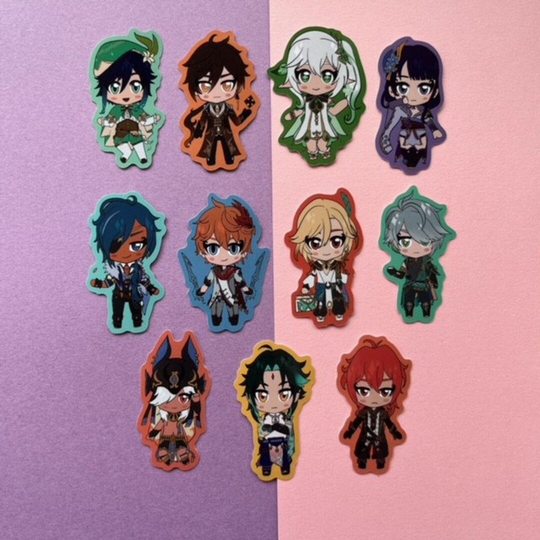 Genshin Mini Stickers - Etsy