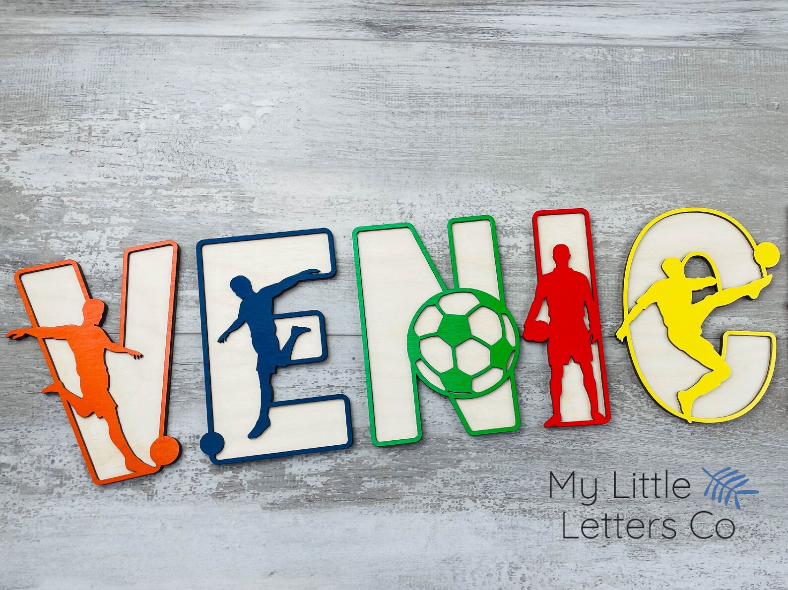 Soccer Wall Letters Sports Themed Room Decor Nursery Wall - Etsy