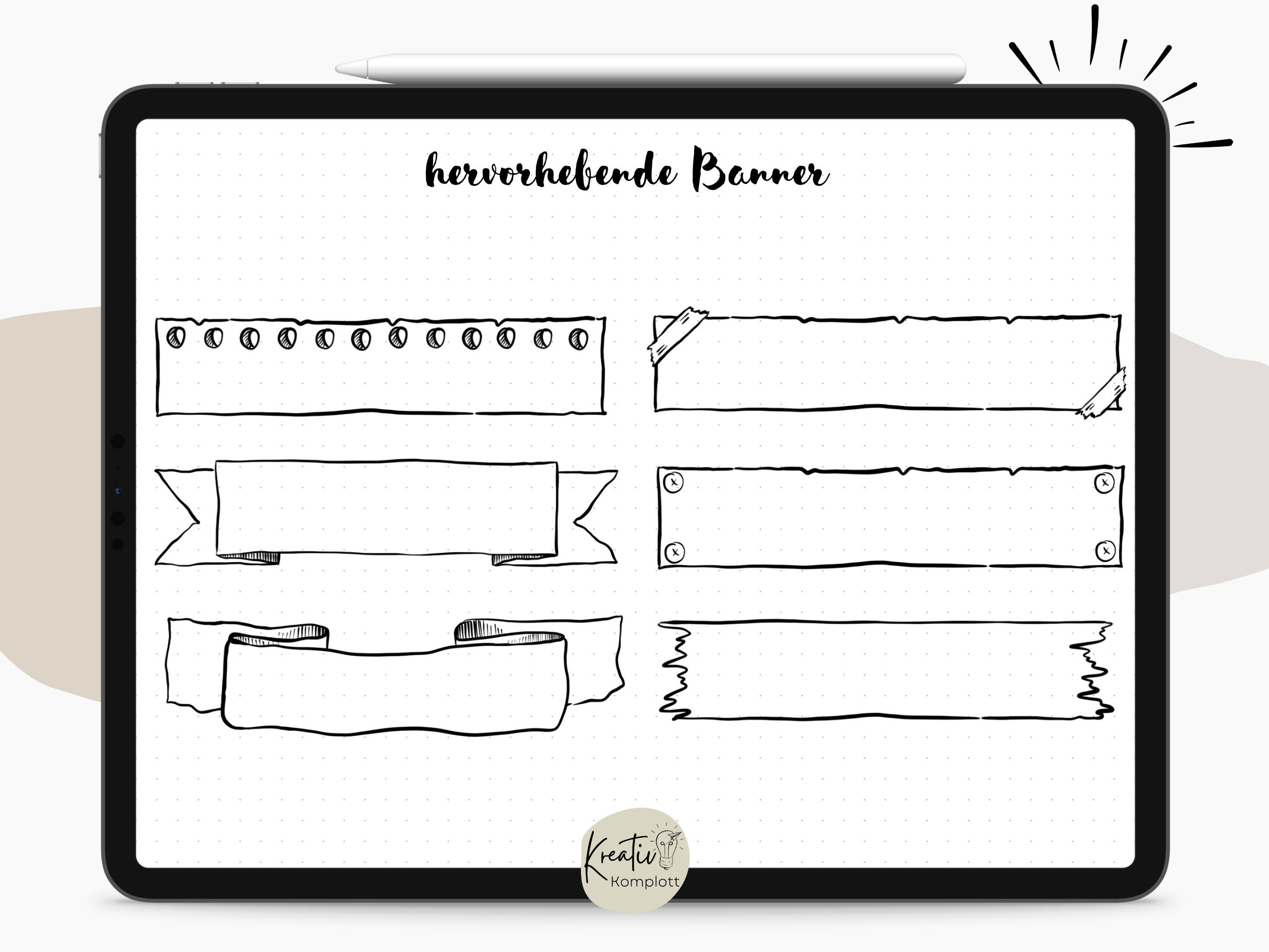 Digital Sketchnotes, Goodnotes, Digital Stickers, Banners, Text ...