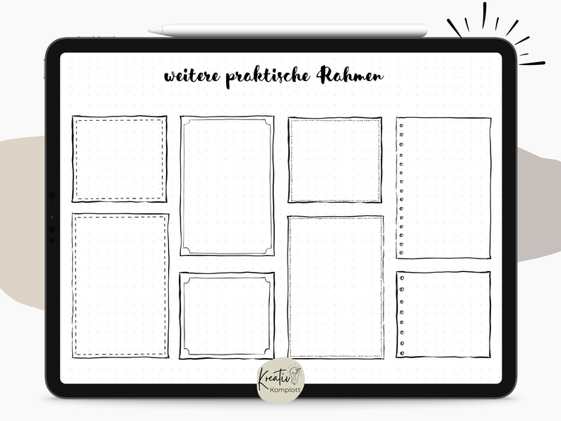 Digitale Notizen, GoodNotes, Digitale Sticker, Zettel, Textcontainer ...