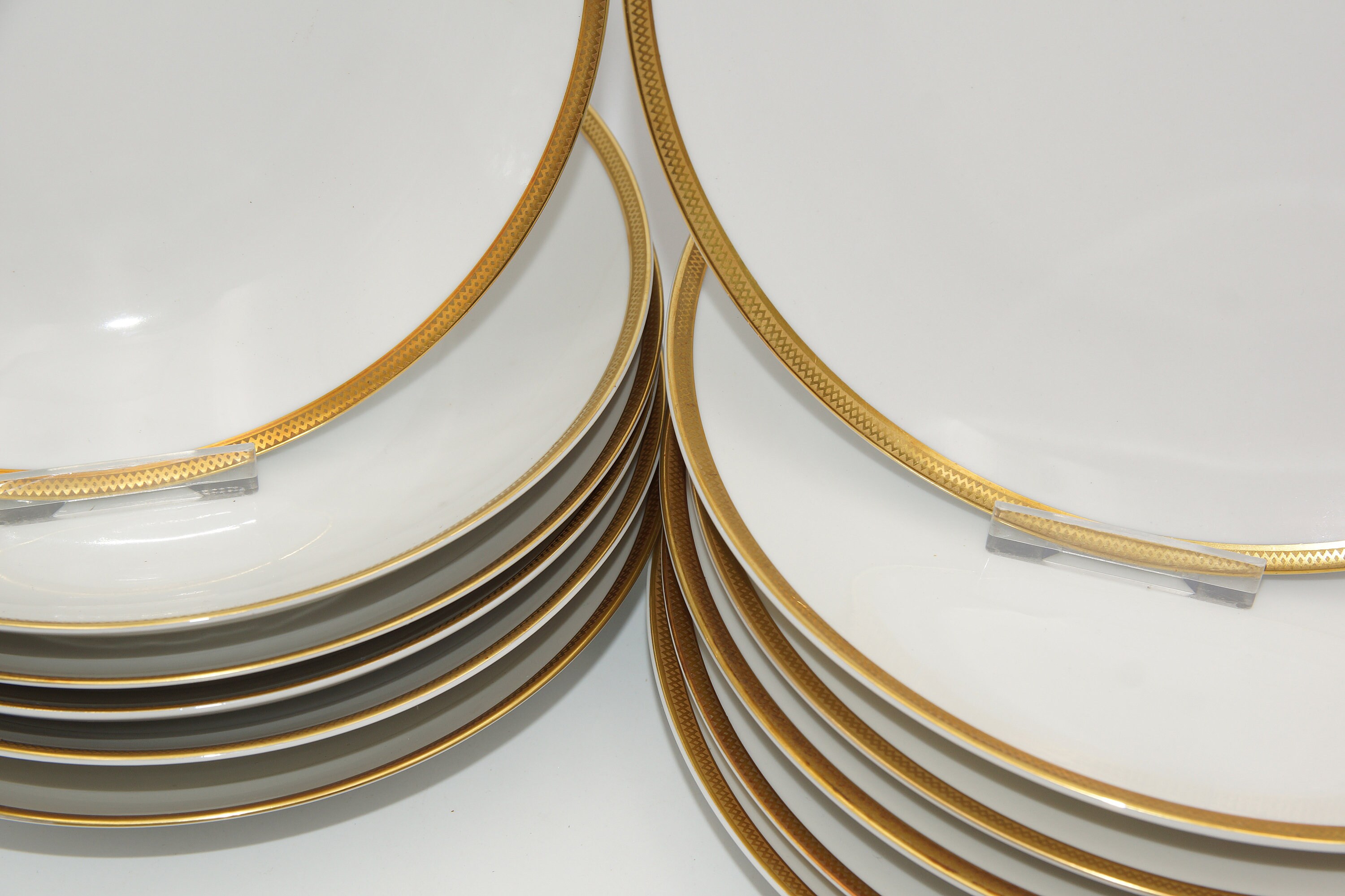 Dinner Service Johann Havilan Gold Rim Dinner Service for 6 People ...