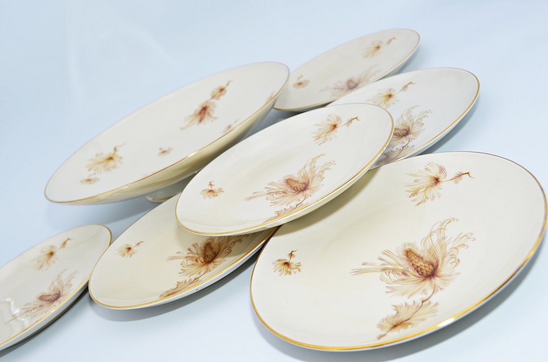 FÜRSTENBERG Princess Birch Serving Bowl SET 7 Pcs. Cake Plate - Etsy