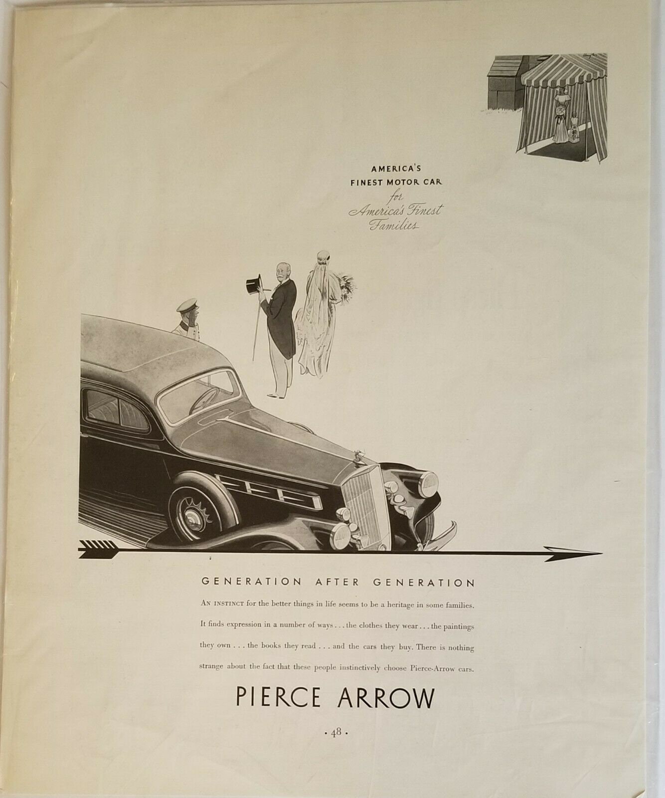 Original Vintage Advertising for 1935 Pierce Arrow For | Etsy