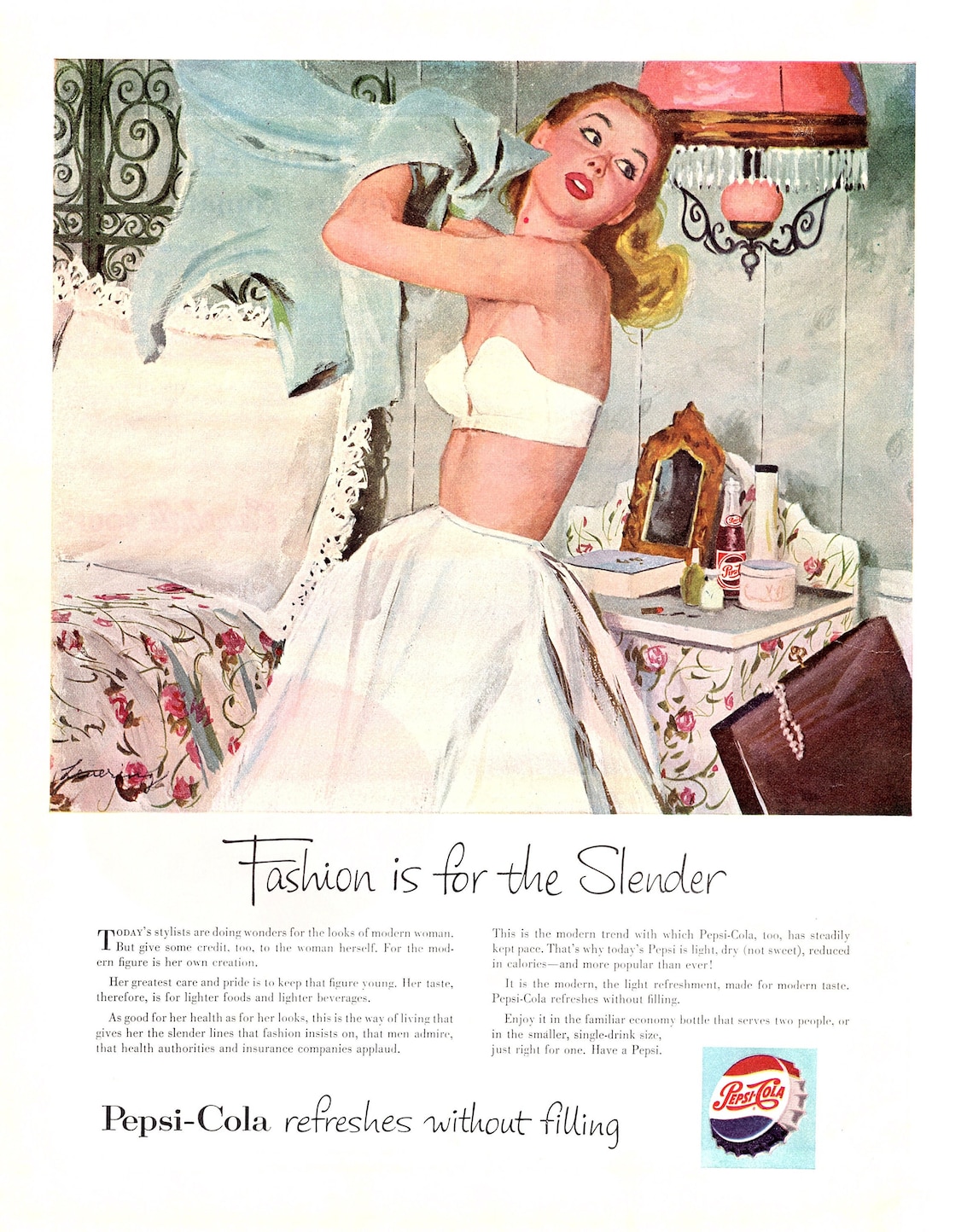 Original Vintage Ad For 1962 Sexy Young Girl In Bra Enjoying Etsy