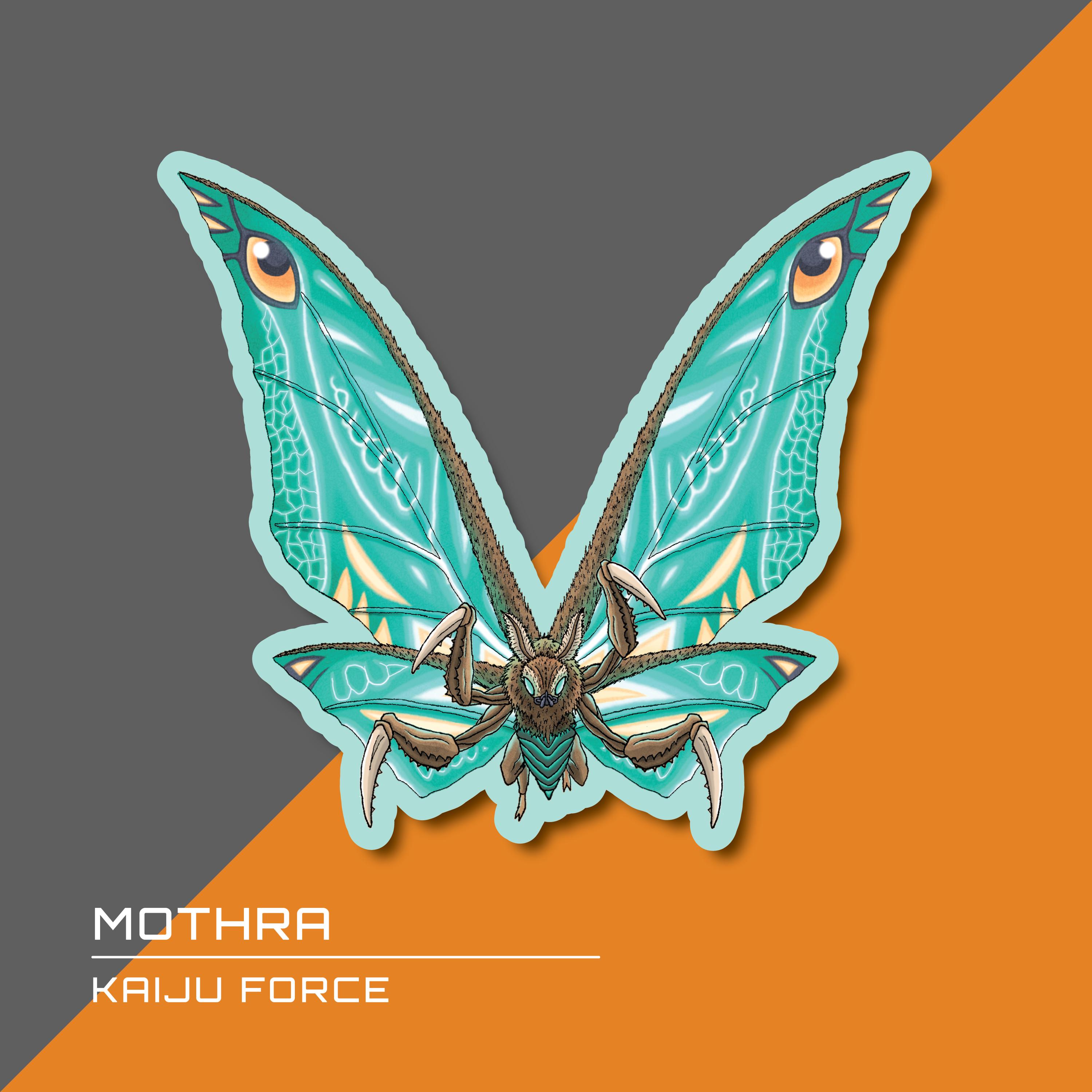 Mothra - Godzilla Series Vinyl Sticker - Etsy